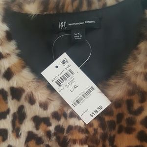INC International Concepts | Jackets & Coats | Inc Leopardprint Fauxfur ...